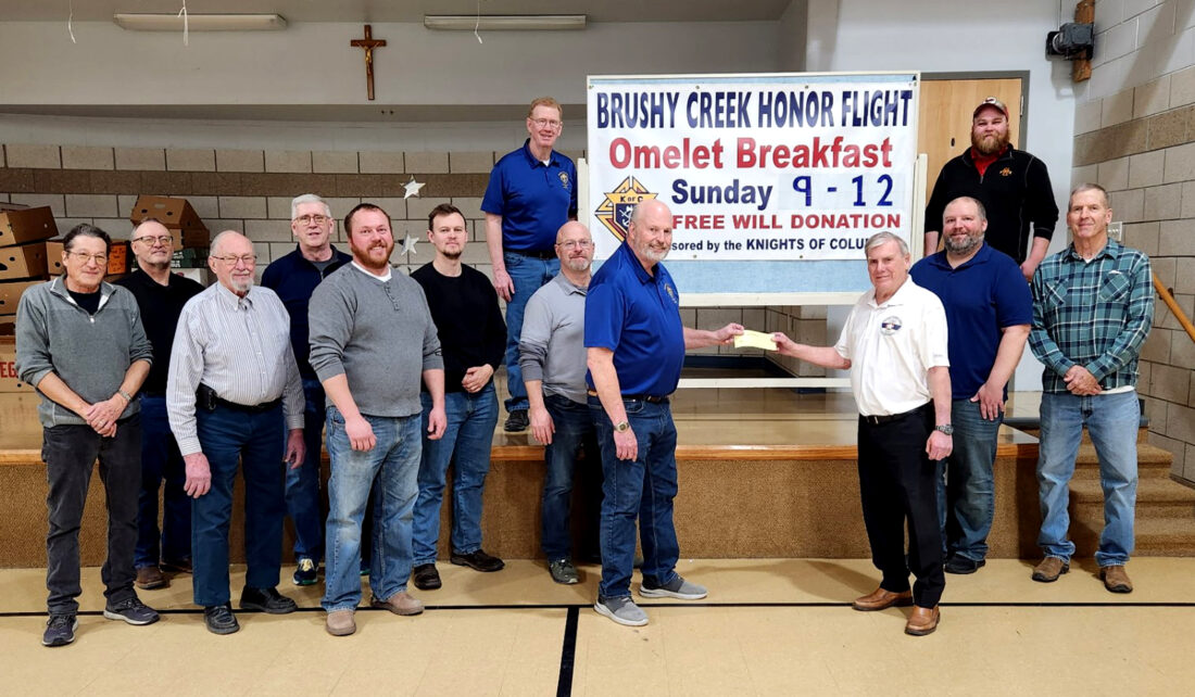Knights of Columbus Omelet Brunch results in donation to Honor Flight ...